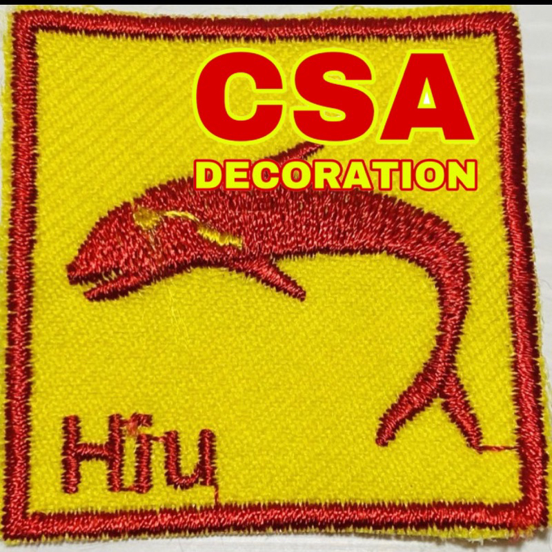 Jual TANDA REGU PRAMUKA PUTRA HIU [ 10 BADGE + 1 BENDERA ] 1 SET ...
