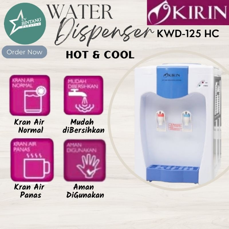 Jual KIRIN DISPENSER HOT & COLD KWD-125 HC | Shopee Indonesia
