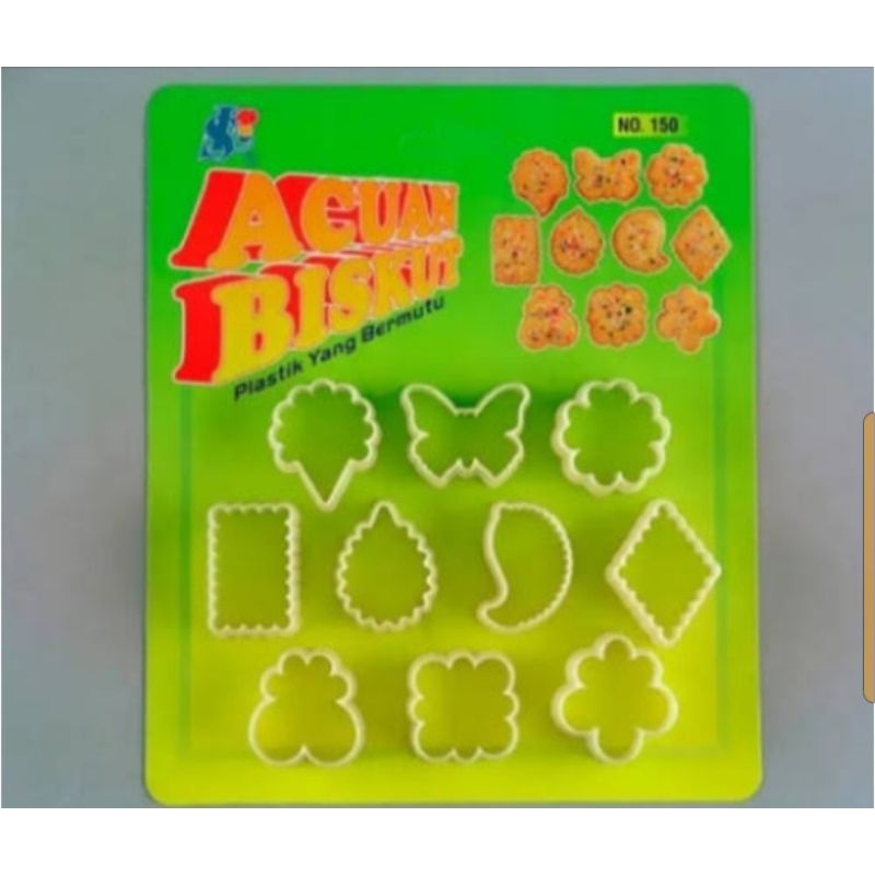 Jual ACUAN BISKUIT 150 /CETAKAN KUE KERING 10 MODEL MADE IN MALAYSIA ...