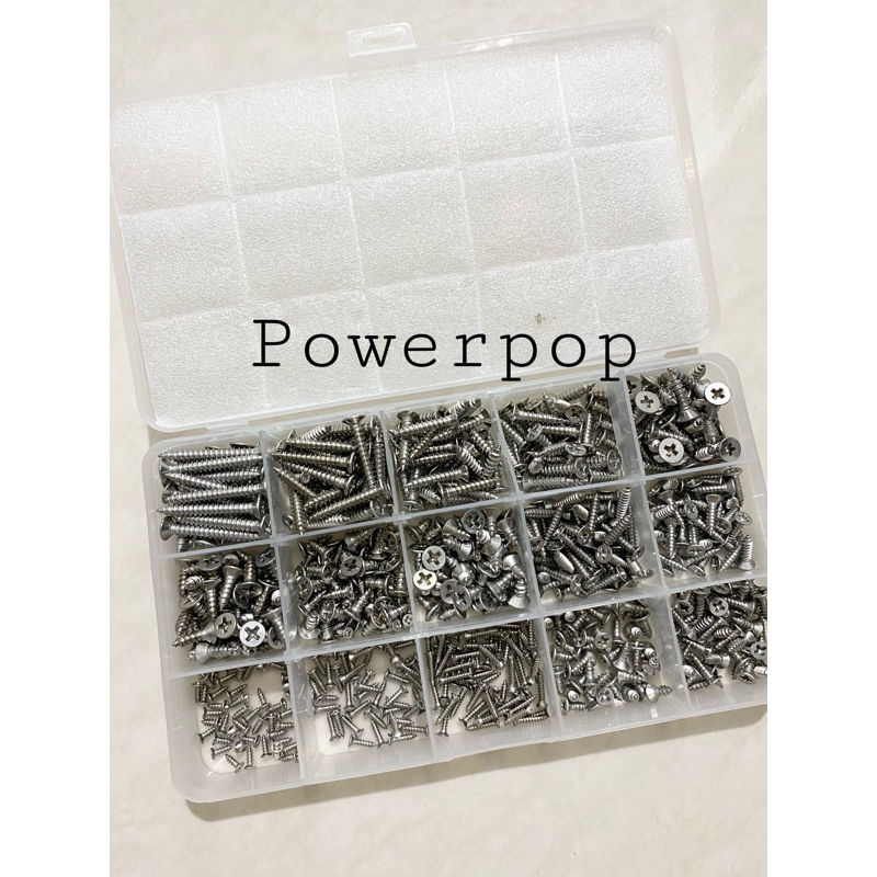 Jual Sekrup Kayu Kepala Rata / Self Tapping Screw / Skrup Triplek Gypsum Paketan Free Box ...