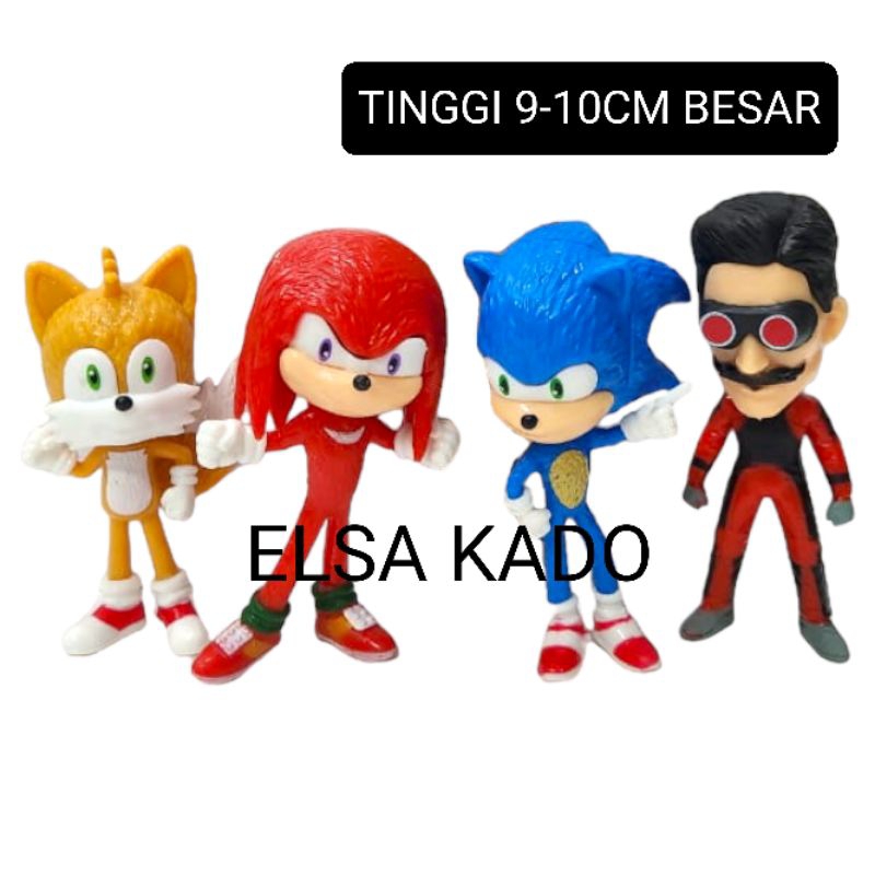 Jual Figure Super Sonic The Hedgehog set isi 6 Mainan Miniatur hiasan ...