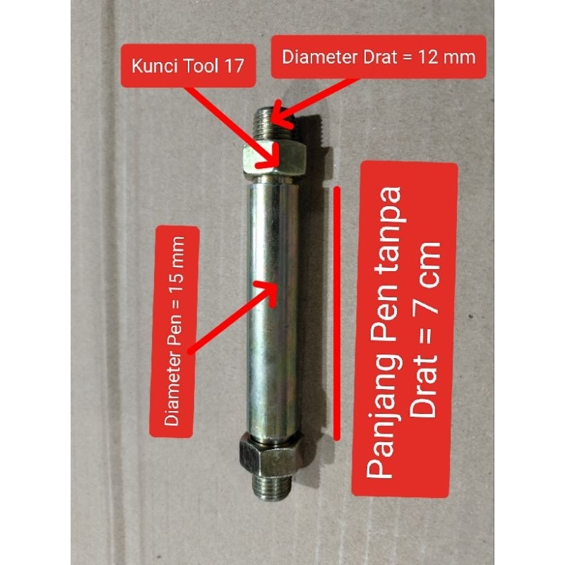 Jual Pen Baut PENDEK (bawah) Anting Per Modifikasi Gran Max harga ...