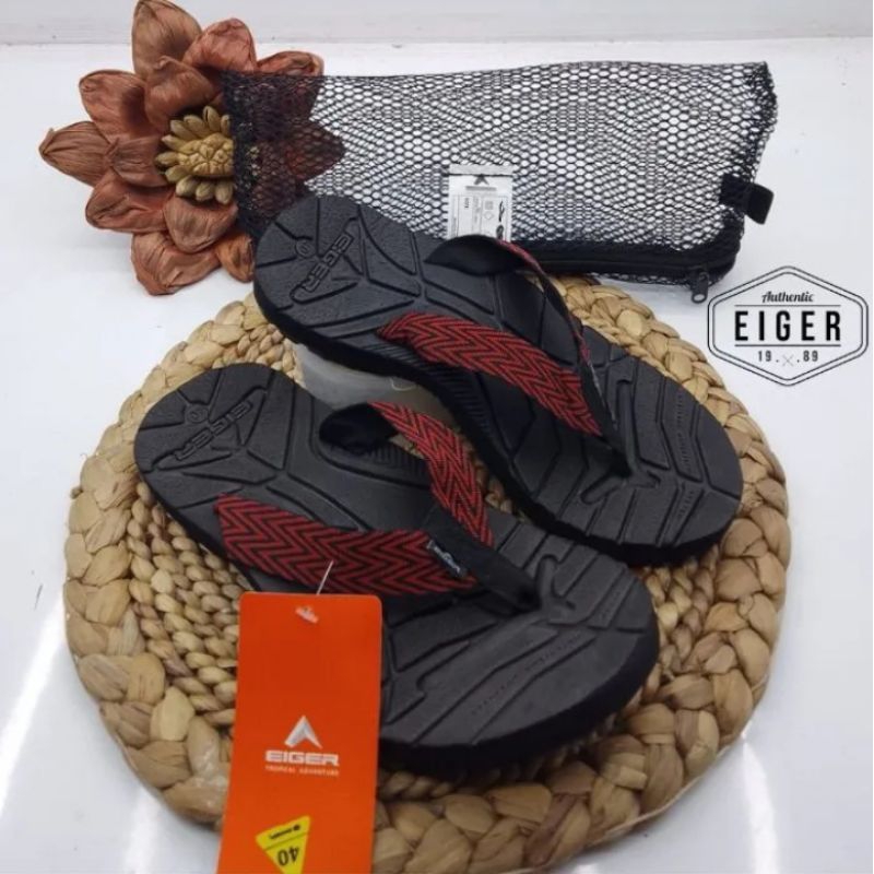Jual SENDAL ADVENTURE JEPIT EIGER001 MERAH | Shopee Indonesia