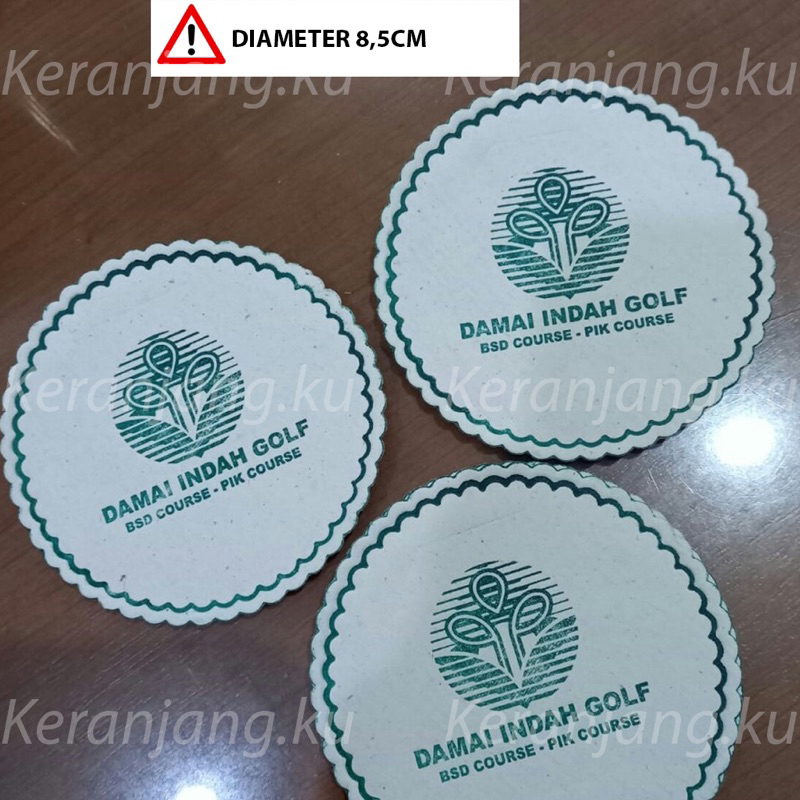 Jual Coaster Kertas / Tatakan Gelas hotel, Polos, custom - 1Set 500pcs ...