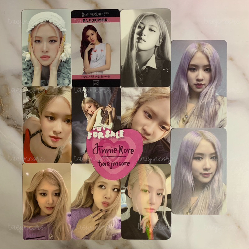 Jual BLACKPINK ROSÉ VARIOUS PHOTOCARD POSTCARD ONLY OFFICIAL SEASONS ...