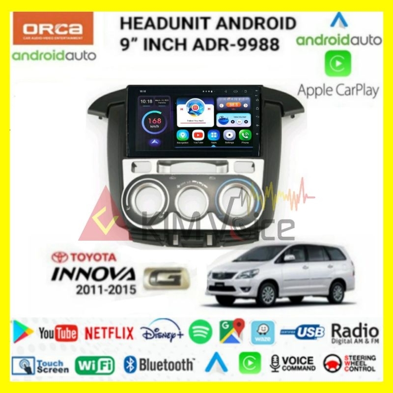 Jual Head Unit Android Orca 9 inch OEM Toyota Innova 2012-2015 Tipe G ...