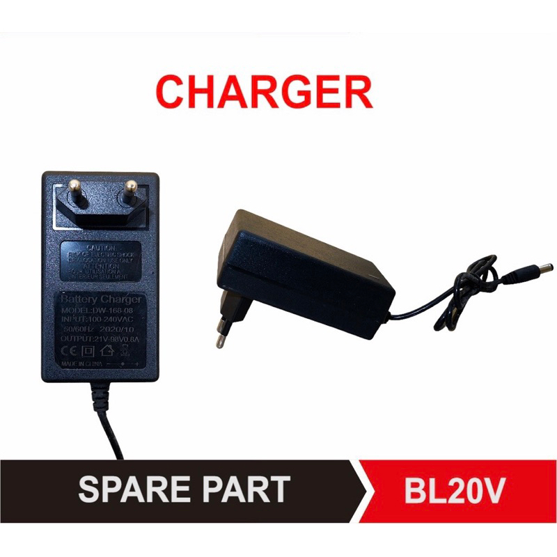 Jual Power Adaptor Charger Baterai Mesin Bor Cas Cordless 20V / 12V ...