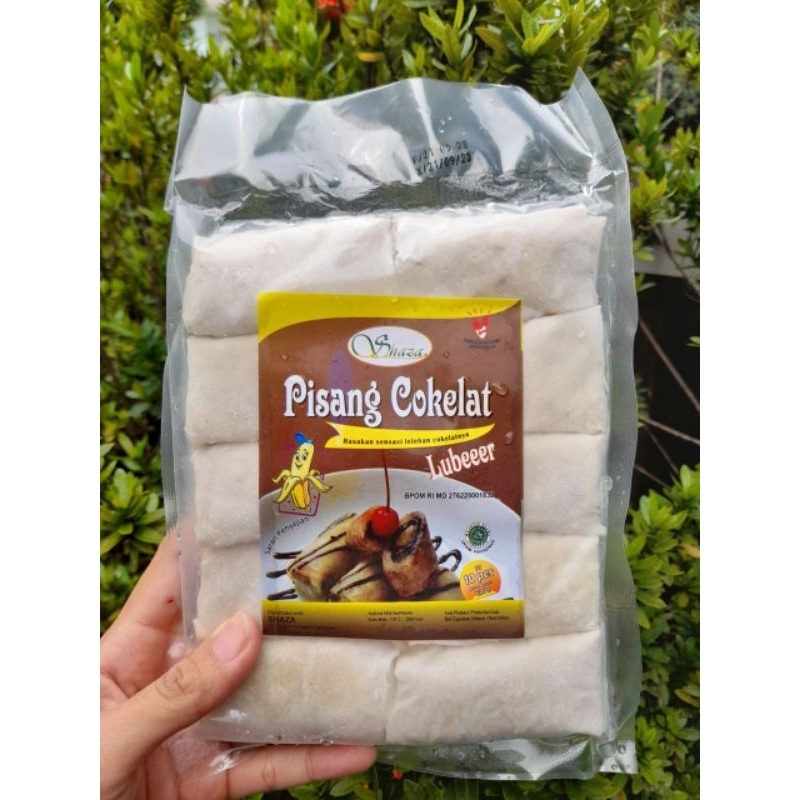 Jual Pisang Lumer Coklat Shaza Frozen Cemilan Siap Saji | Shopee Indonesia
