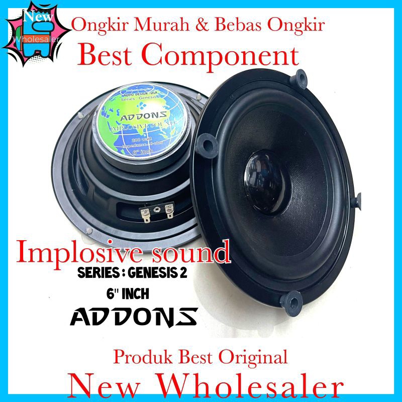 Jual speaker addons 6 inch genesis 2 implosive sound 200watt Best ...