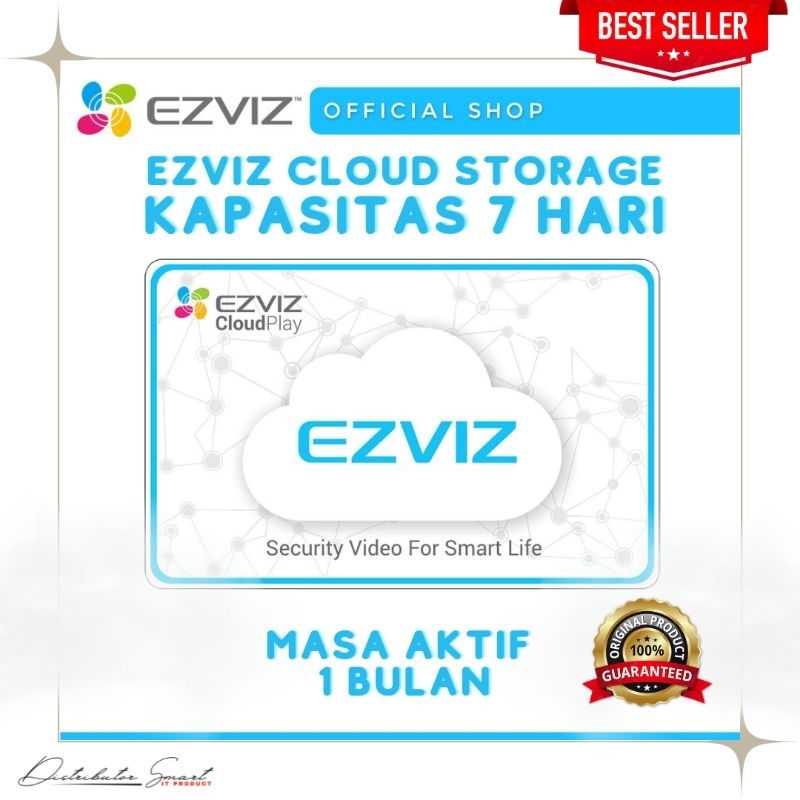 Jual Ezviz Cloud Play Storage - Kapasitas penyimpanan 7 hari - Masa Aktif 1 Bulan | Shopee Indonesia
