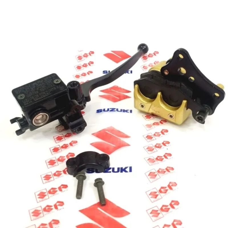 Jual Kaliper Caliper Cakram depan + Master Rem Set Assy Drat 12 Depan Suzuki Satria Fu Old ...
