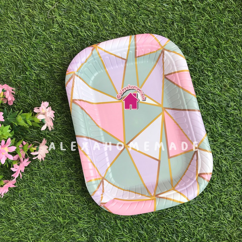 Jual NAMPAN MARBLE MINI - nampan saji/nampan gelas/nampan piring ...