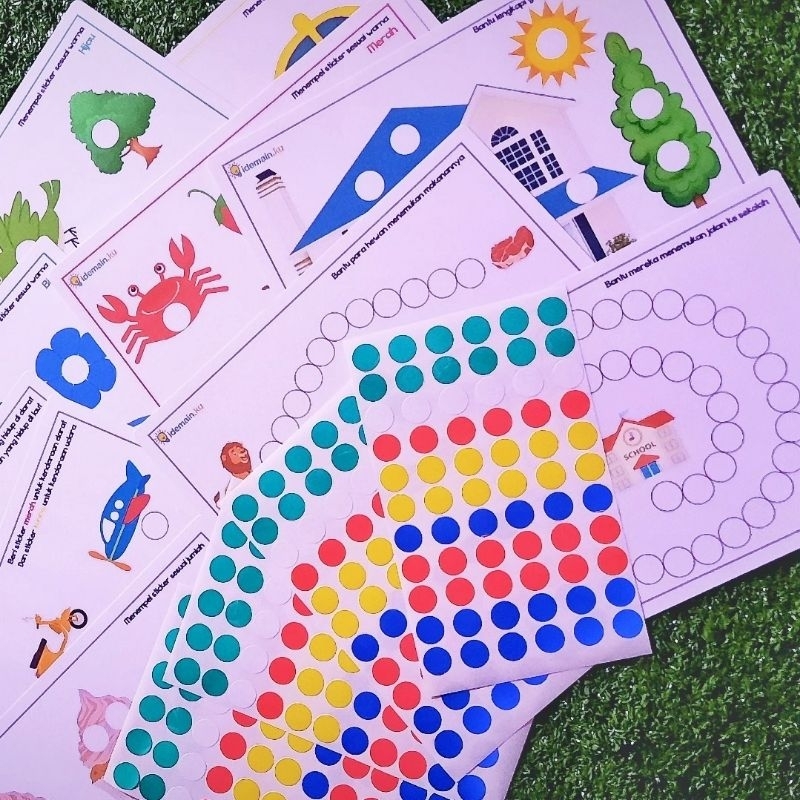 Jual Sticker Activity Worksheet by idemain.ku / Sensory dan Motorik ...