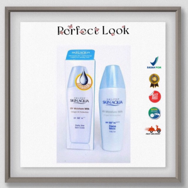 Jual Skin Aqua [Tutup Biru] Uv Moisture Milk Spf 50 40 Ml / Sunscreen ...