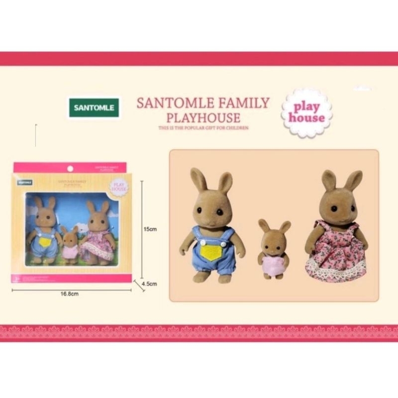 Jual Anbeiya family mainan boneka anak rabbit koala diary bunny rabbit ...