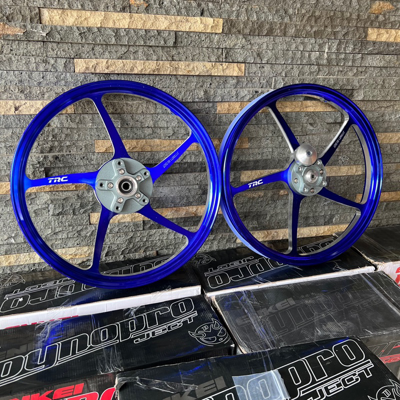 Jual velg enkei TRC D2 blue chrome mx king | Shopee Indonesia