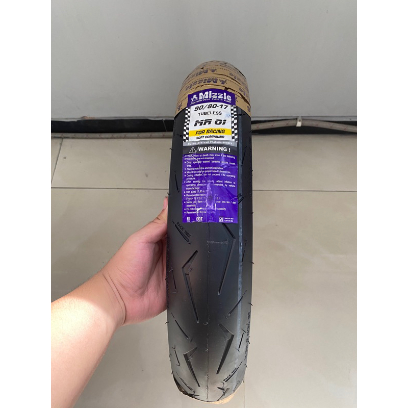 Jual MIZZLE MR01 MR 01 90/80 RING 17 BAN TUBELESS RACING SOFT COMPOUND ...
