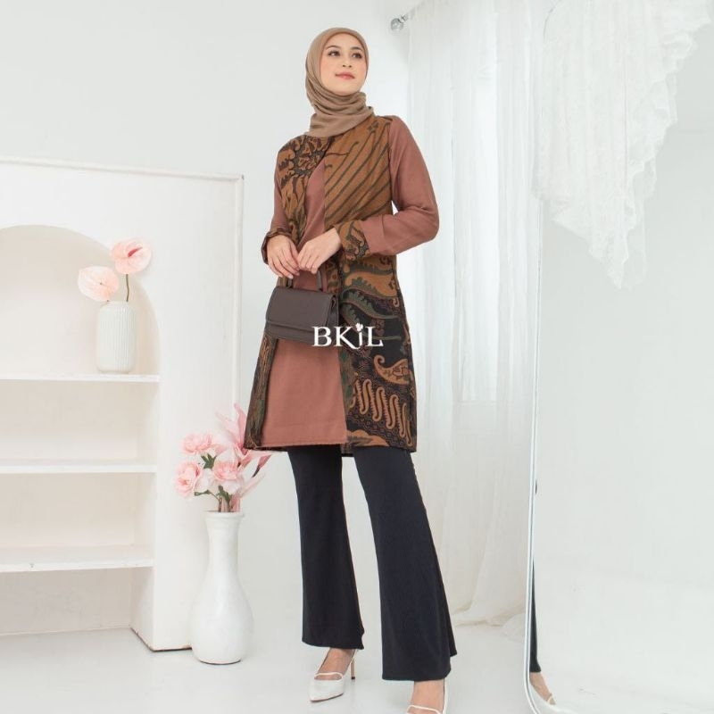 Jual KANTHIL Tunik Batik Wanita Moder Atasan Batik Wanita Genes Jumbo ...