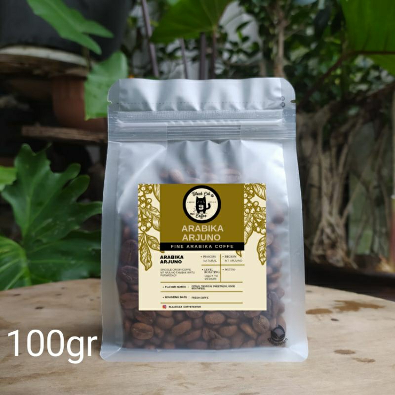 Jual Kopi Arabika Arjuno 100gr natural proses | Shopee Indonesia