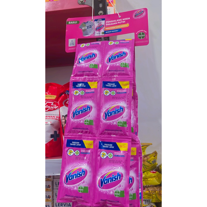 Jual Vanish Cair Pink Sachet 6 x 60ml (1renceng) | Shopee Indonesia