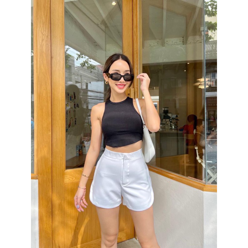 Jual HOTPANT PROMTHONG MODEL HIGHWAIST BELAH SAMPING CELANA PENDEK ...