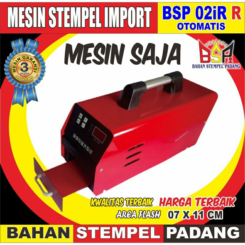 Jual MESIN STEMPEL FLASH IMPOR BSP 02iR RED | Shopee Indonesia