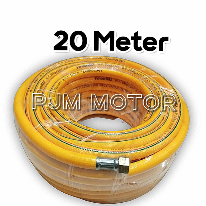Jual 20M Selang Angin Kompressor Power Sprayer Steam 20Meter doorsmeer ...