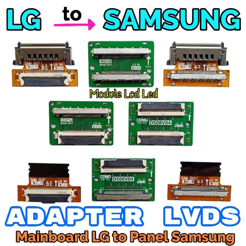 Jual CONVERTER ADAPTER LVDS 51 PIN FHD LG IN SAMSUNG OUT | Shopee Indonesia
