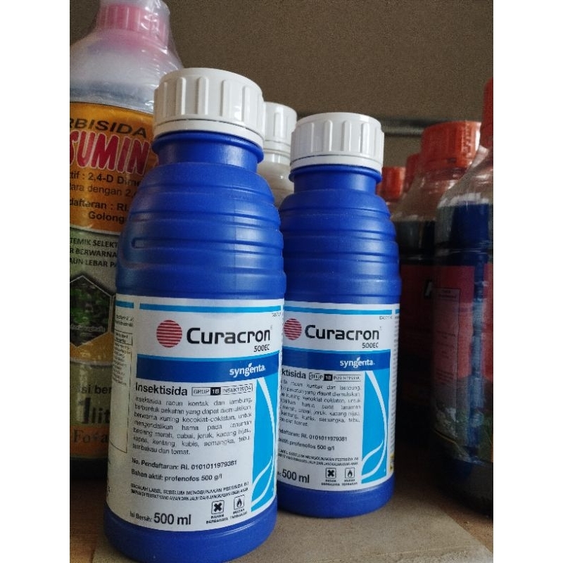 Jual INSEKTISIDA CURACRON 500 EC RACUN KONTAK DAN LAMBUNG 500 ML ...