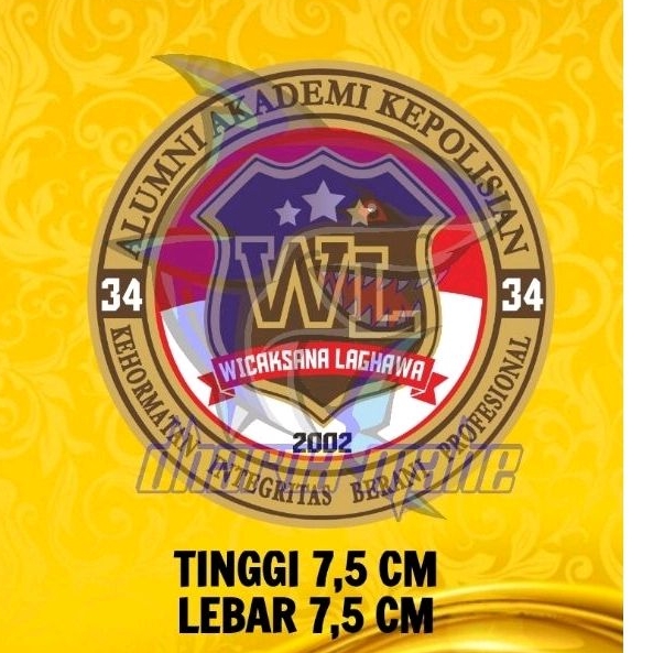 Jual Akpol 2002, Stiker Akpol 2002, Wicaksana Laghawa, Stiker Polisi ...