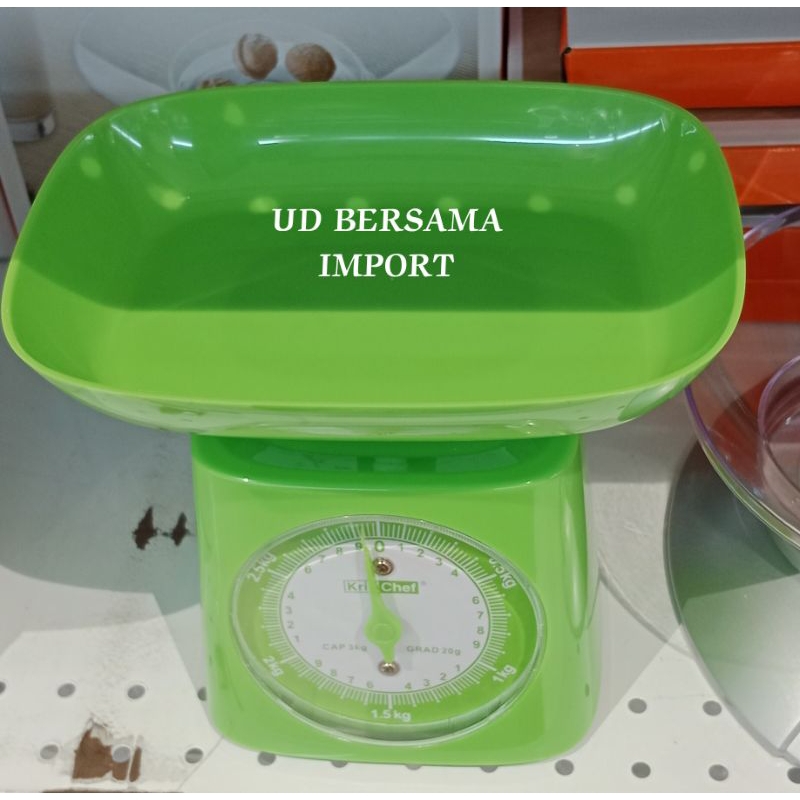 Jual KRISCHEF Timbangan Dapur Mekanik 3kg/Timbangan Bahan Makanan ...