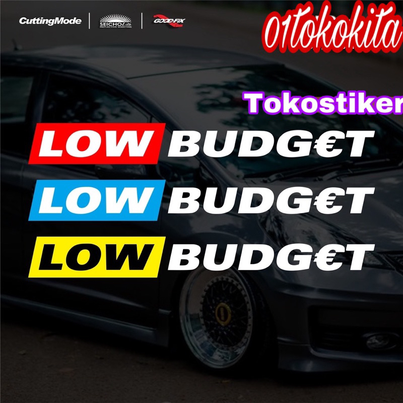 Jual stiker cuting kaca mobil LOW BUDGET cutting sticker variasi untuk ...
