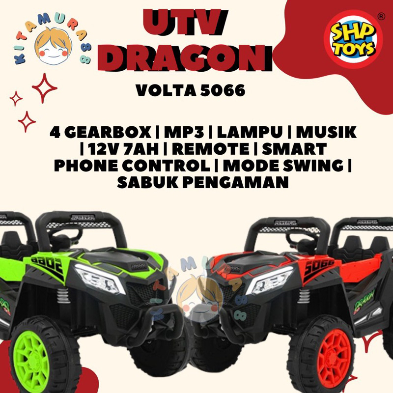 Jual Mainan Maenan Anak Mobil Aki Volta 5066 UTV Dragon SHP Toys Keren ...