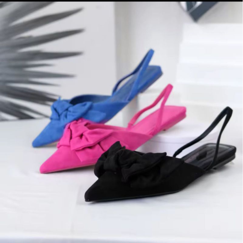 Jual (( DD01) Flatshoes aguilera "SOL KARET" | Shopee Indonesia