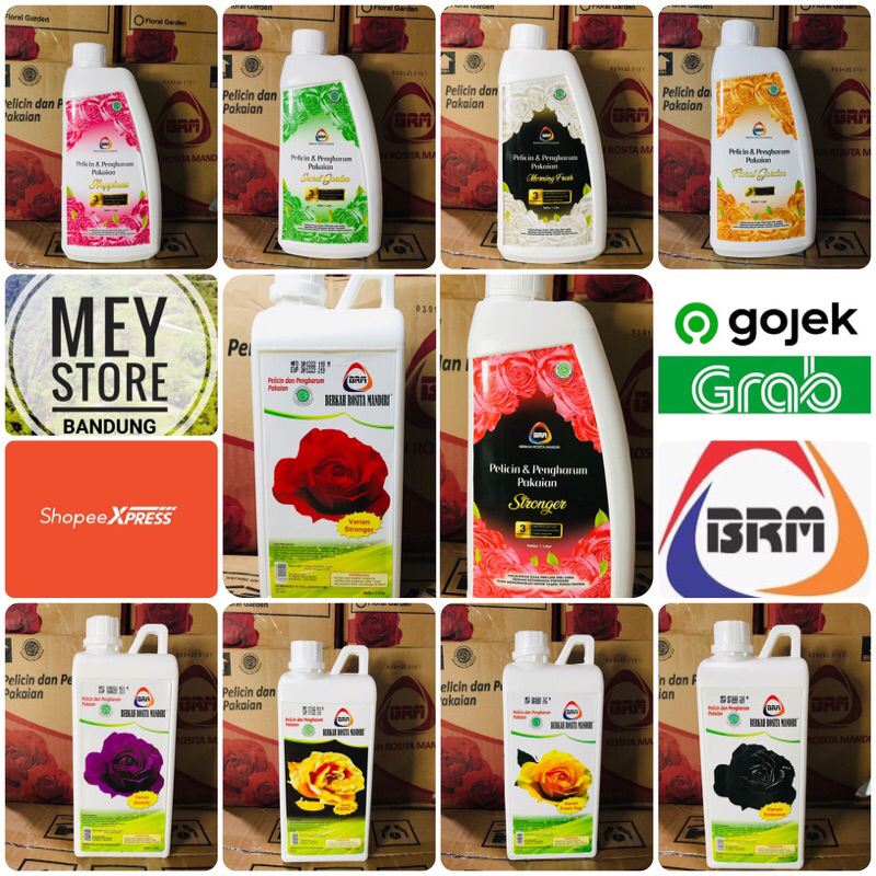 Jual BRM Pengharum setrik Pelicin pakaian laundry 1000ml | Shopee Indonesia