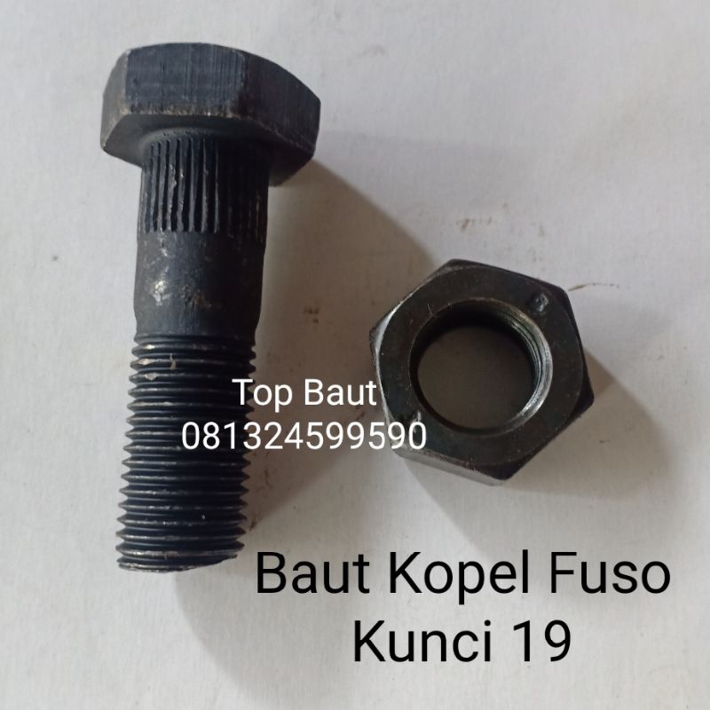 Jual MINIMAL ORDER 10 PCS baut kopel fuso kunci 19 baut mur kopel fuso ...