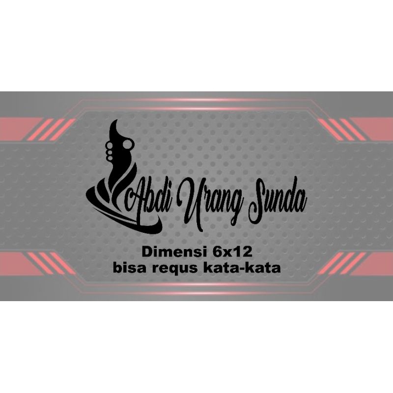 Jual stiker cutting kata untuk abdi sunda | Shopee Indonesia
