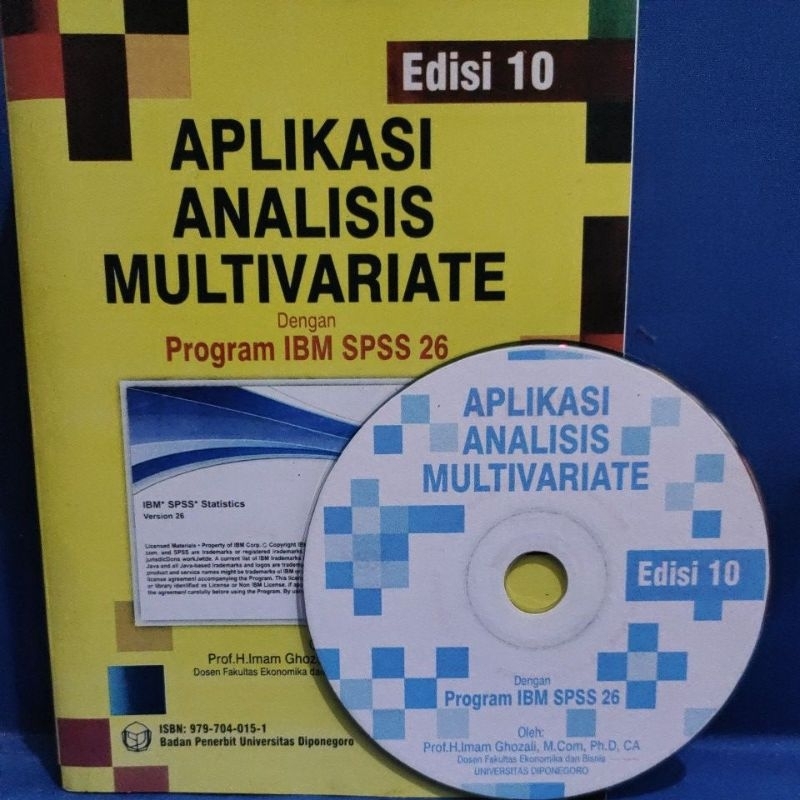Jual Aplikasi Analisis Multivariate dengan Program IBM SPSS 26 Edisi 10 - Imam Ghozali + CD ...