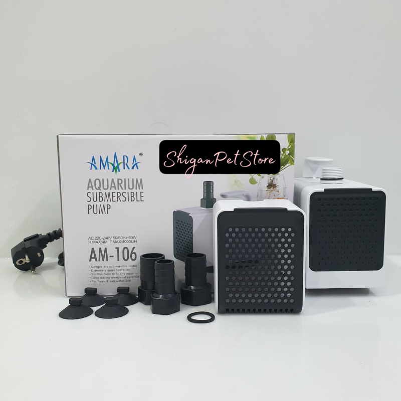 Jual AMARA AM 106 Pompa Air Celup Aquarium / Kolam Ikan Submersible Pump AM106 | Shopee Indonesia