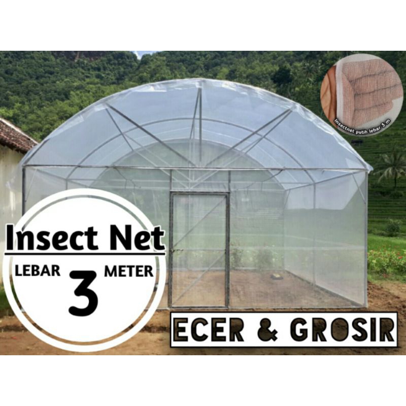 Jual Insectnet / insect net / screen net / kasa greenhouse putih lebar ... Jual Insectnet / insect net / screen net / kasa greenhouse putih lebar ...