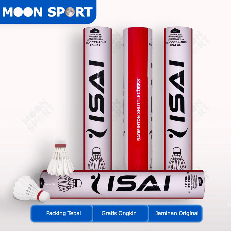 Jual Shuttlecock ISAI Merah Original - ISAI Red | kok bulutangkis ...