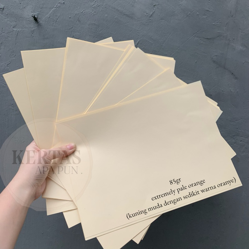 Jual Kertas HVS Warna 85 gr gram gsm A4 Extremely Pale Orange Oranye ...
