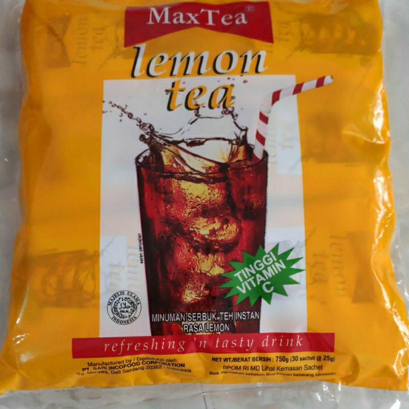 Jual Max Tea lemon tea isi 30 sachet | Shopee Indonesia