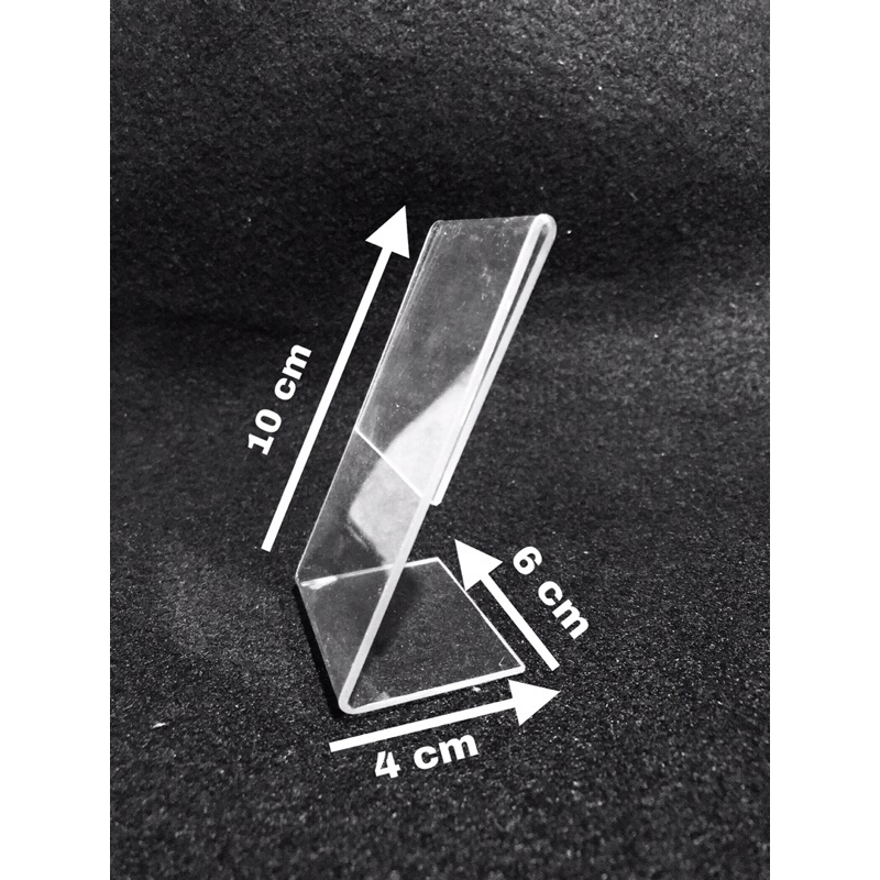Jual nomer meja akrilik 6 cm x 10 cm model L potret | Shopee Indonesia
