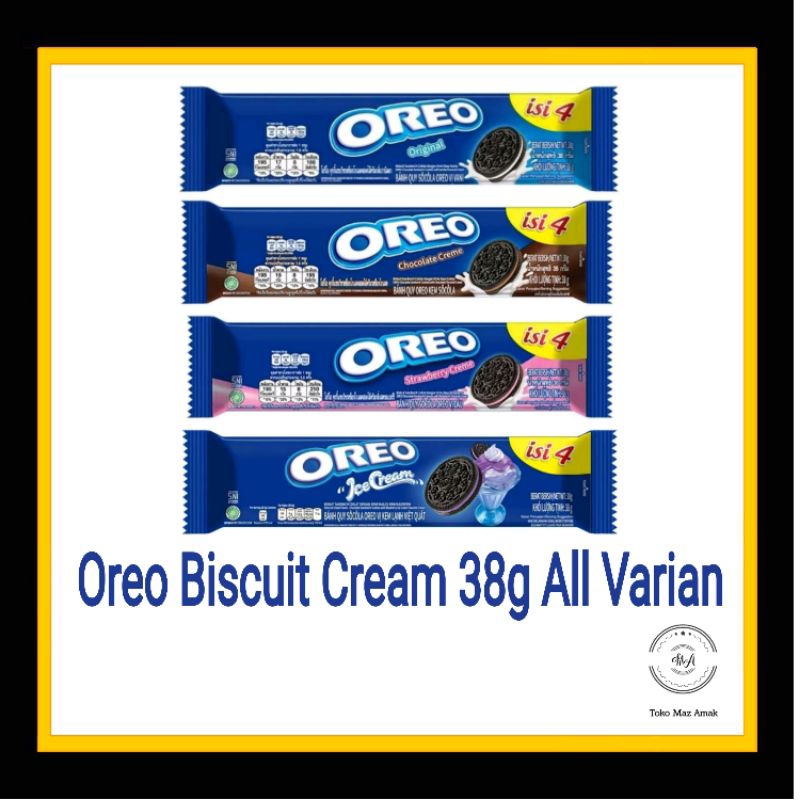 Jual Oreo Biskuit Lup Original Vanila, Coklat, Strawberry, Ice Cream ...