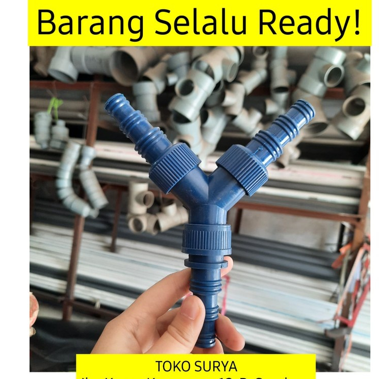 Jual SAMBUNGAN SELANG Y PLASTIK Y SELANG SAMBUNGAN SELANG 1/2" SELANG 3 ...