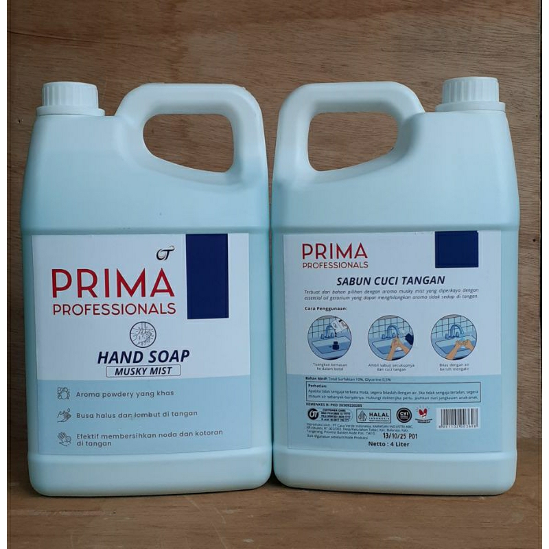 Jual Sabun Cuci Tangan PRIMA 4 Liter | Shopee Indonesia