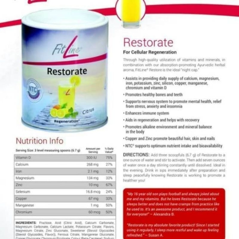 Jual Fitline Restorate |original| | Shopee Indonesia