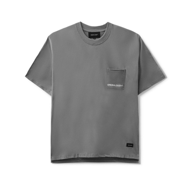 Jual ORIGINAL QUZZY-BASIC POCKET GREY | Shopee Indonesia