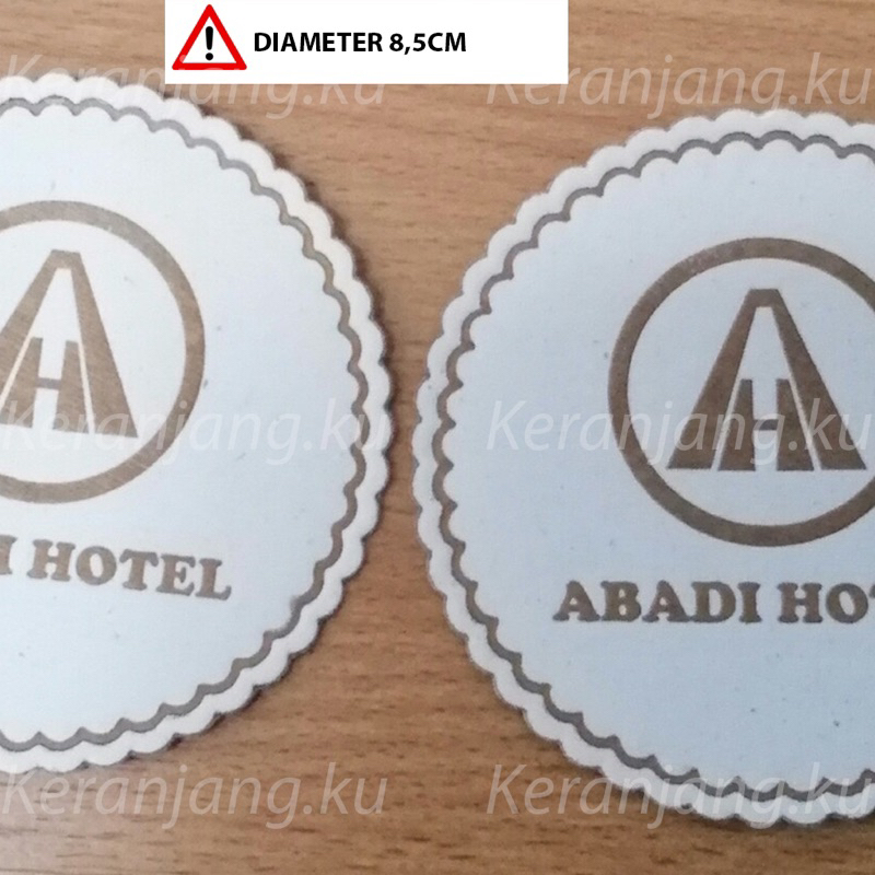 Jual Coaster Kertas / Tatakan Gelas hotel, Polos, custom - 1Set 500pcs ...